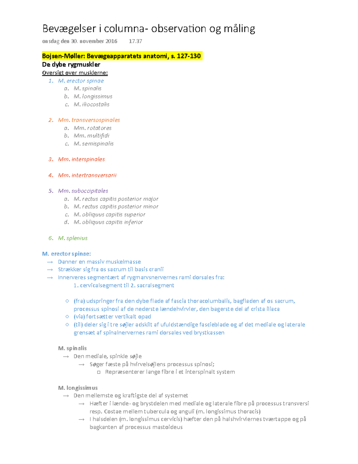 Teori og metode - Funktionel anatomi (litteratur) - Warning: TT: undefined function: 32 - Studocu