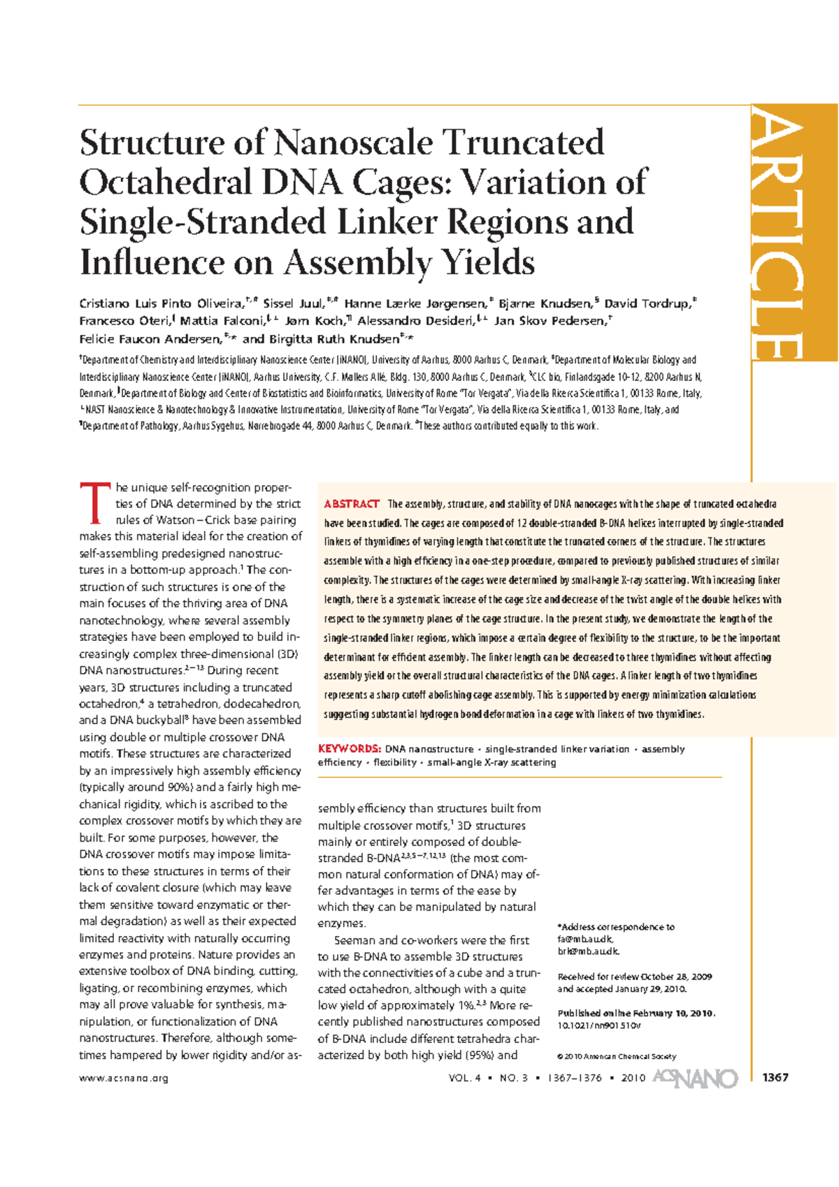 Structure of Nanoscale Truncated Octahed - Structure of Nanoscale ...