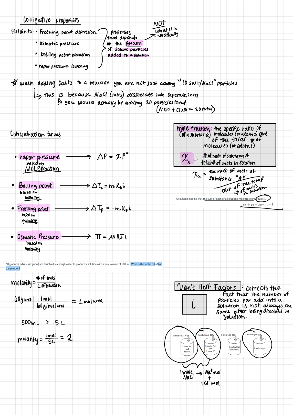 Module 4 - SUMMER CH 302 LAUDE - covers: colligative properties ...