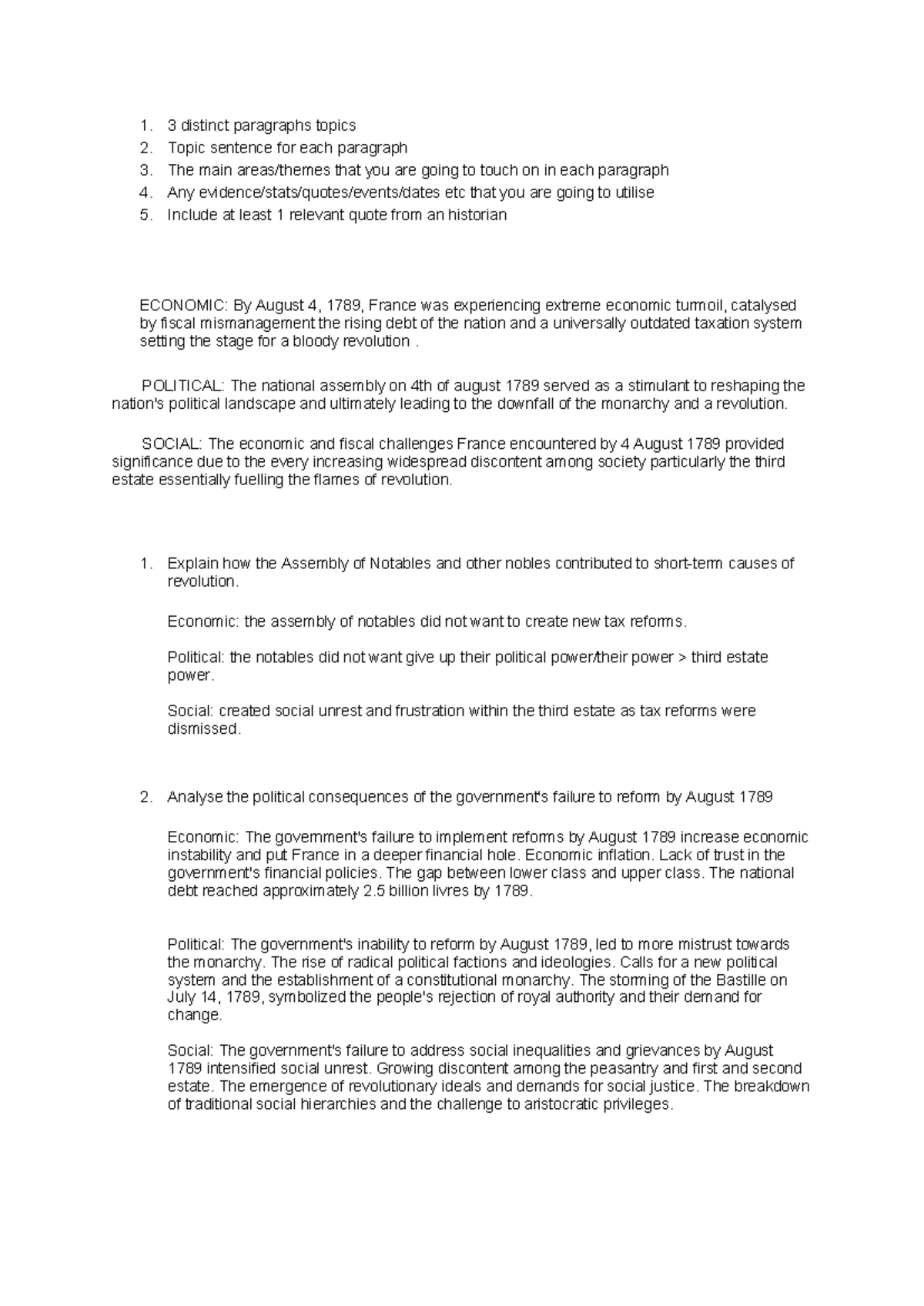3 distinct paragraphs topics - 3 distinct paragraphs topics Topic ...