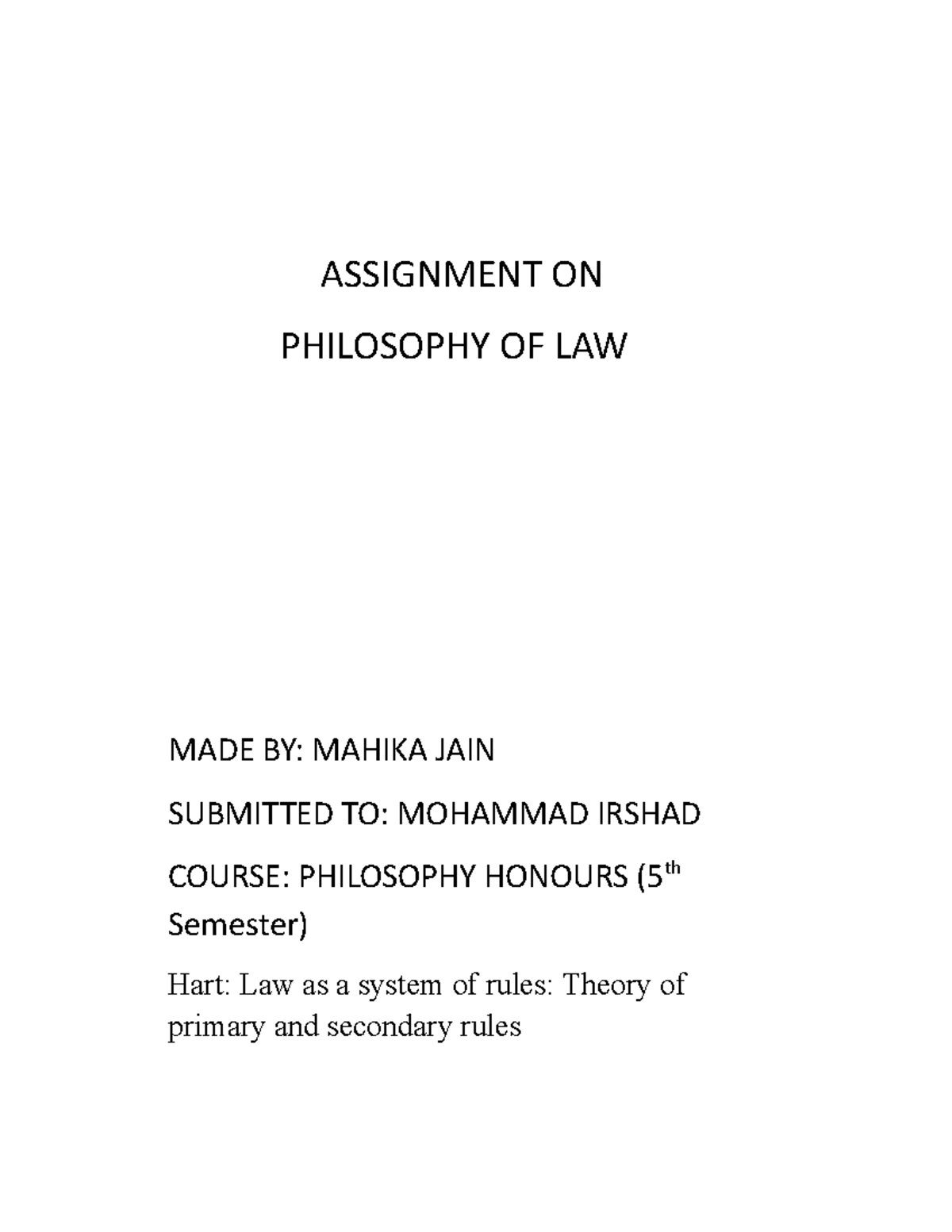 philosophy-of-law-assignment-assignment-on-philosophy-of-law-made-by