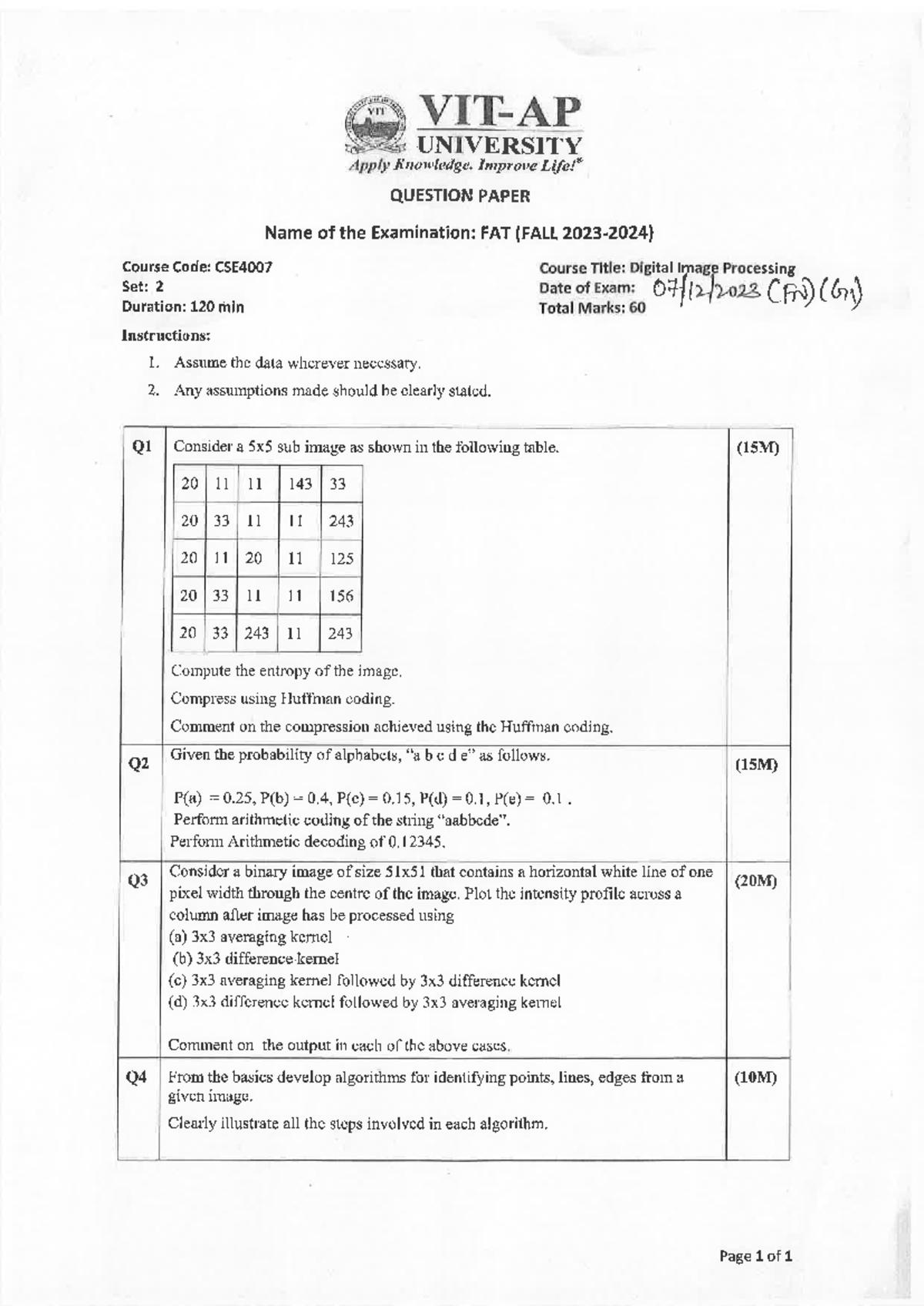 CSE4007 - Book - Digital Image processing - Studocu