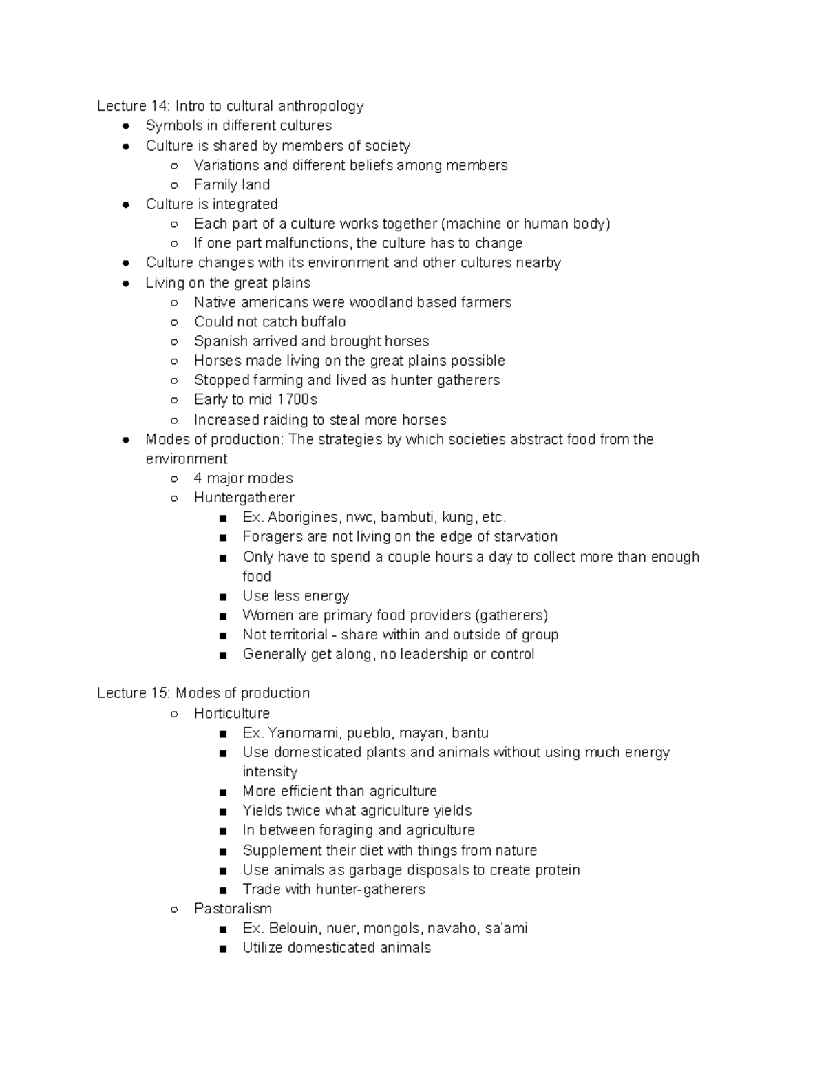 Anth 1020 Unit 3 - Lecture 14: Intro to cultural anthropology Symbols ...