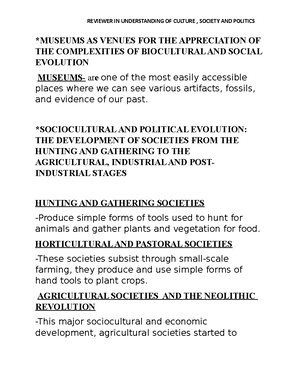 Ethnocentrism - Lecture notes 10 - I choose ethnocentrism out of the 4 ...