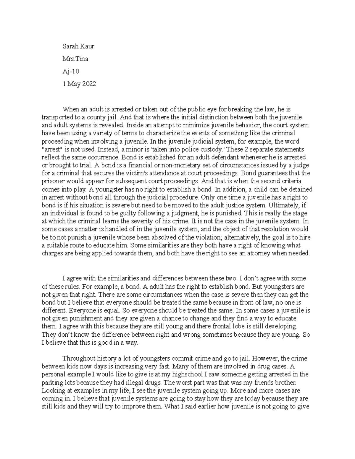 IA#13 - Google Docs - Sarah Kaur Mrs Aj- 1 May 2022 When an adult is ...