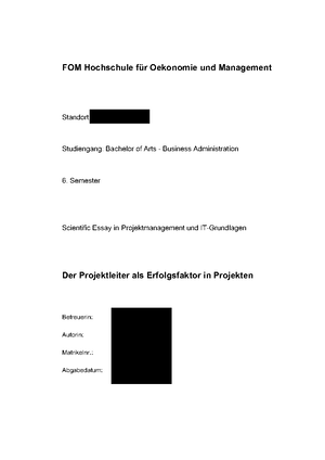 Projektmanagement IT-Grundlagen - Projektmanagement Projektman. (nach ...