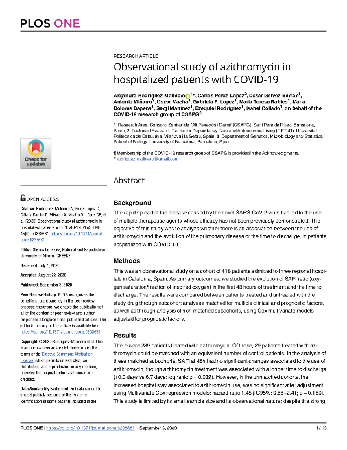 Azith 2 - Lecture notes 2 - RESEARCH ARTICLE Observational study of ...