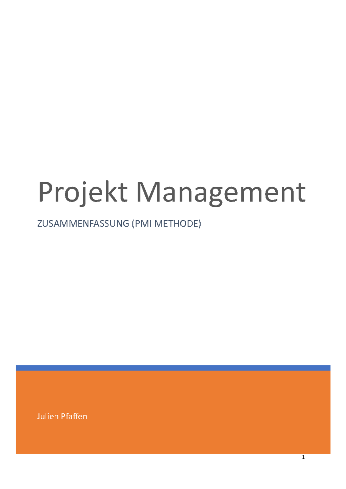Projekt Management Zusam - Julien Pfaffen Projekt Management ...