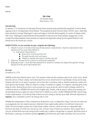 8 Riddle Ice Breakers - Name: Period: Directions: Answer the following ...