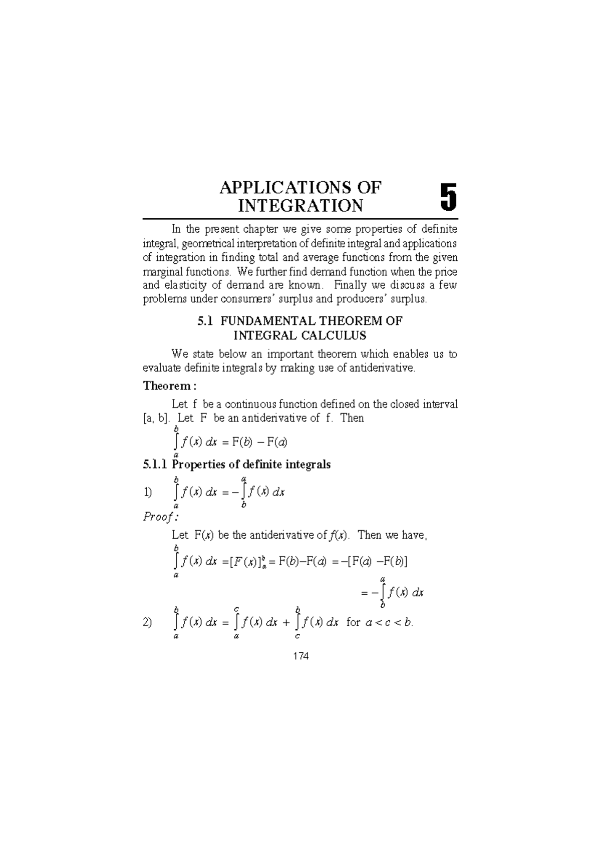 10. Integration and its applications - In the present chapter we give ...
