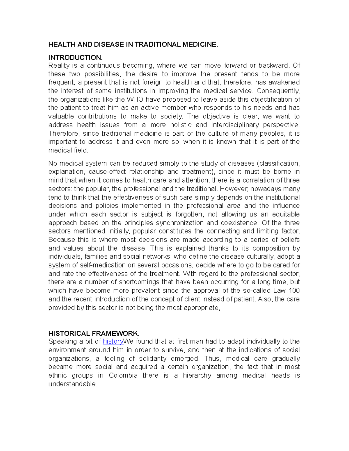 Health AND Disease IN Traditional Medicine - HEALTH AND DISEASE IN ...