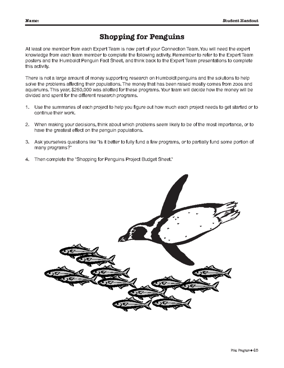 09 Shopping for Penguins - Pilot Program 45 Name: Shopping for Penguins ...