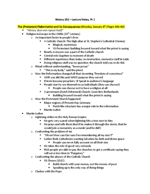 Exam 2 - Lecture Notes - Lecture Notes – Exam 2 12 – Romanticism & The ...