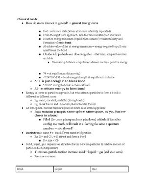 Chem HW Notes To Review - Chem -151-08 General Chemistry I E textbook ...
