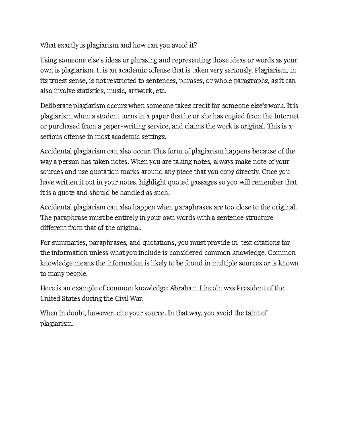 What is plagiarism - Notes - What exactly is plagiarism and how can you ...