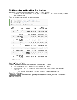 DSCI 101 Reading Notes Ch 7 - Ch 7 Visualization Tables are a powerful ...