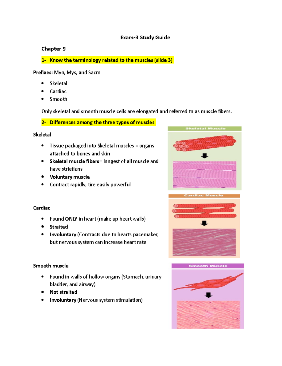 Exam-3 study guide - No information - Exam-3 Study Guide Chapter 9 1 ...