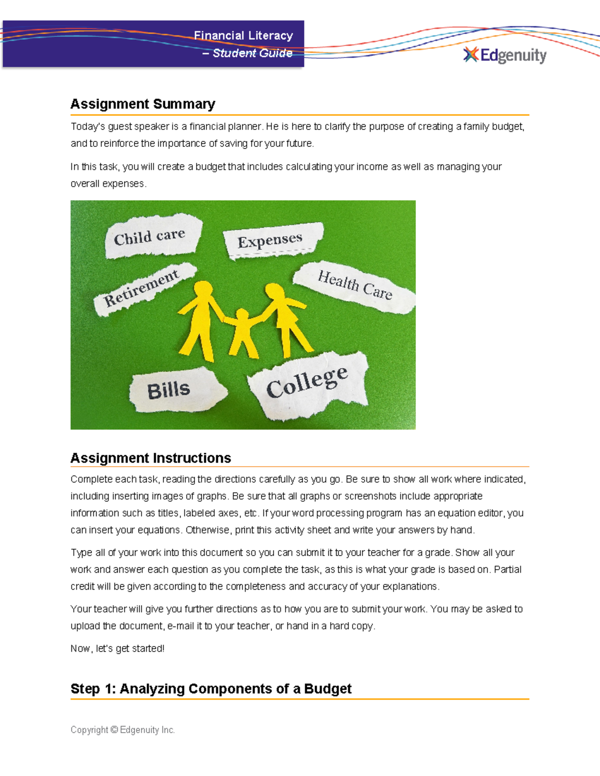 Financial Literacy-Student Guide (1) - Financial Literacy – Student ...