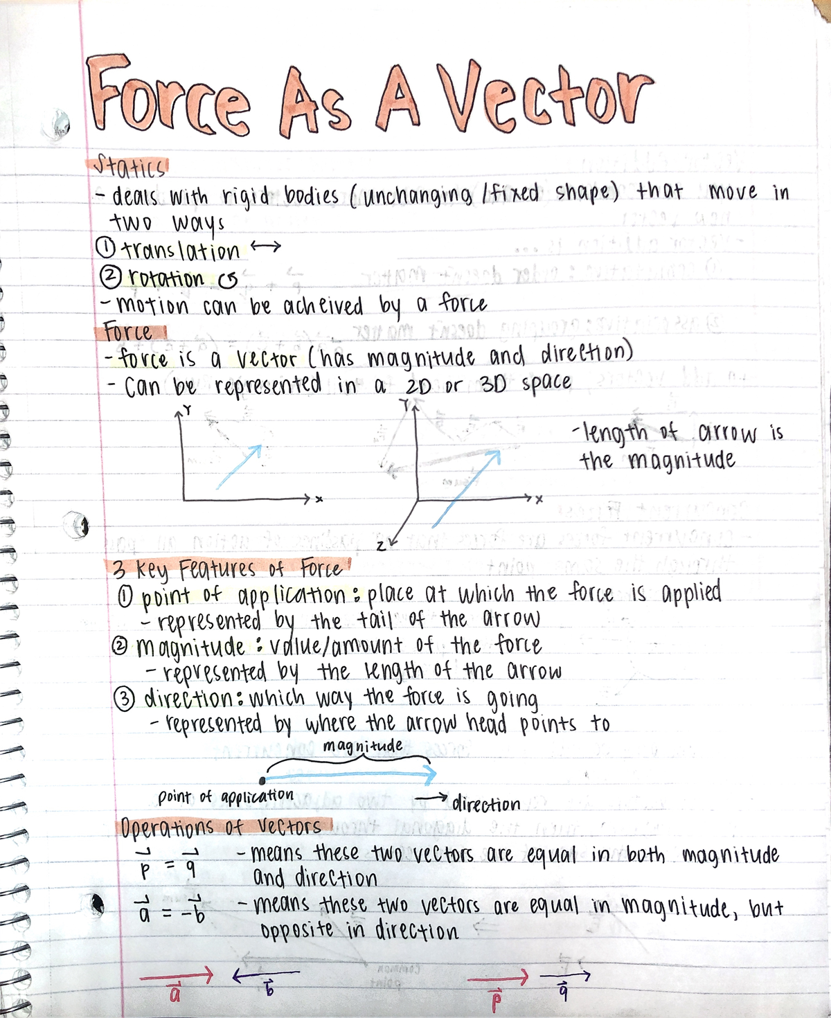 Forces Notes - COE 2001 - Studocu