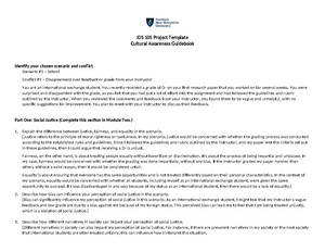 IDS 105 Proj. Temp. Module 5 - IDS 105 Project Template Cultural Awareness Guidebook Identify ...