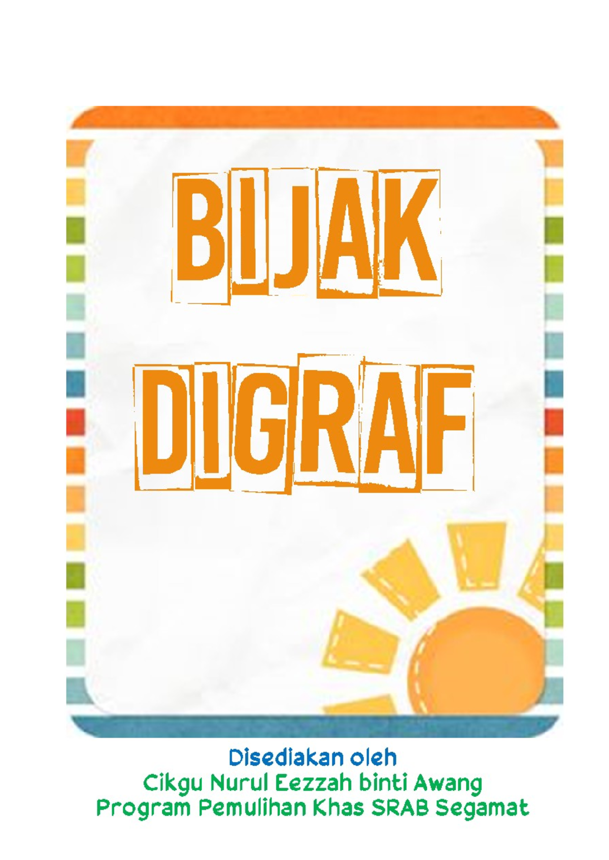 Bijak Digraf - latihan pemulihan khas - bahasa melayu - Studocu