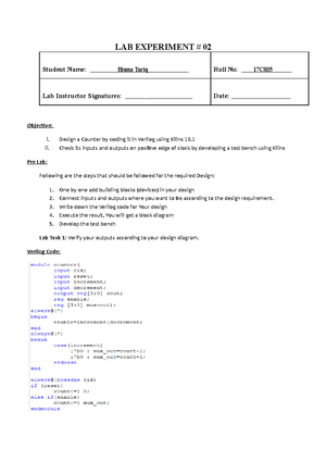DSP LAB-2 - DSP LAB - Laboratory Exercise 2 - Discrete Fourier Transform Name: Student ID: Table ...