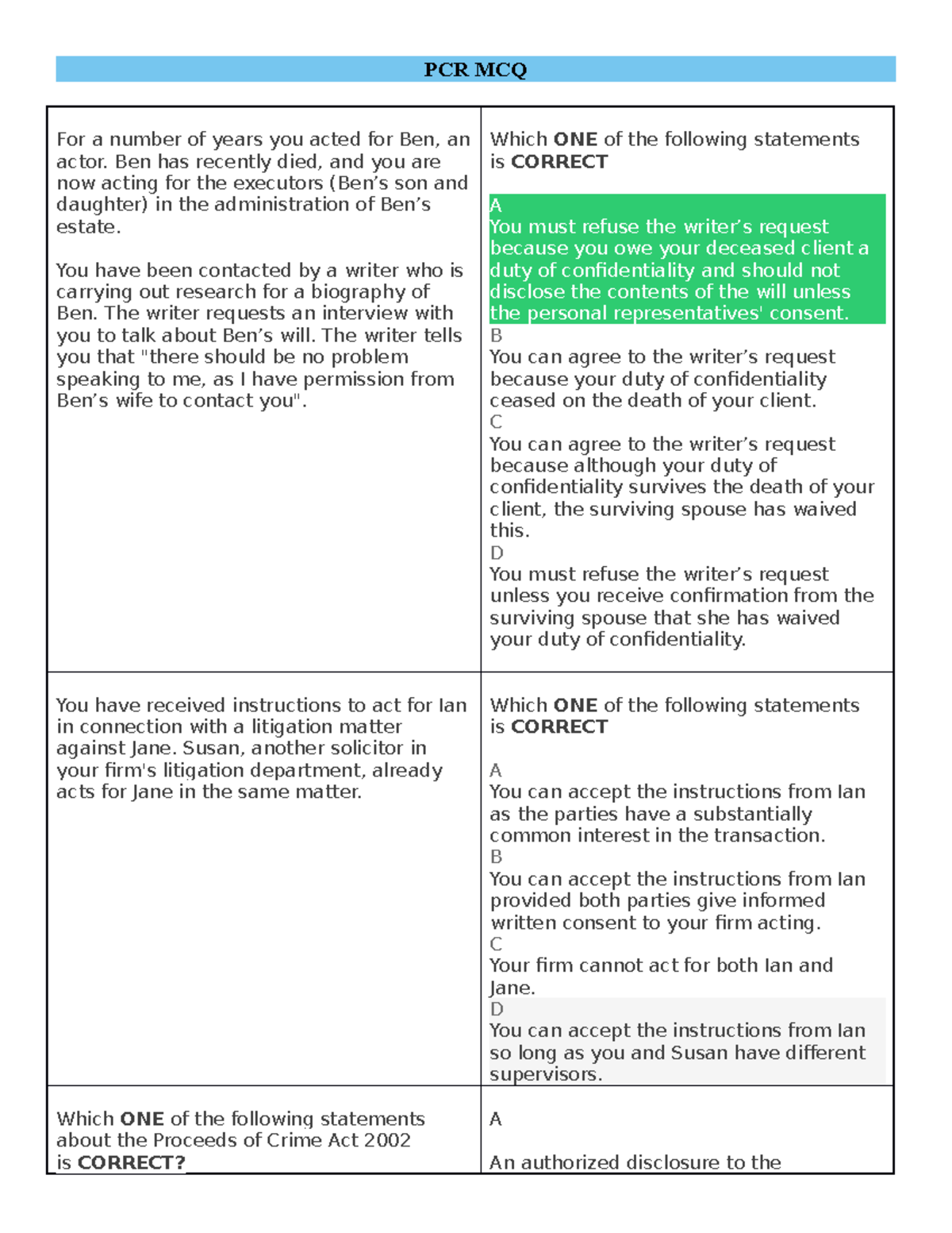 PCR MCQ - Multiple choice questions - PCR MCQ For a number of years you ...