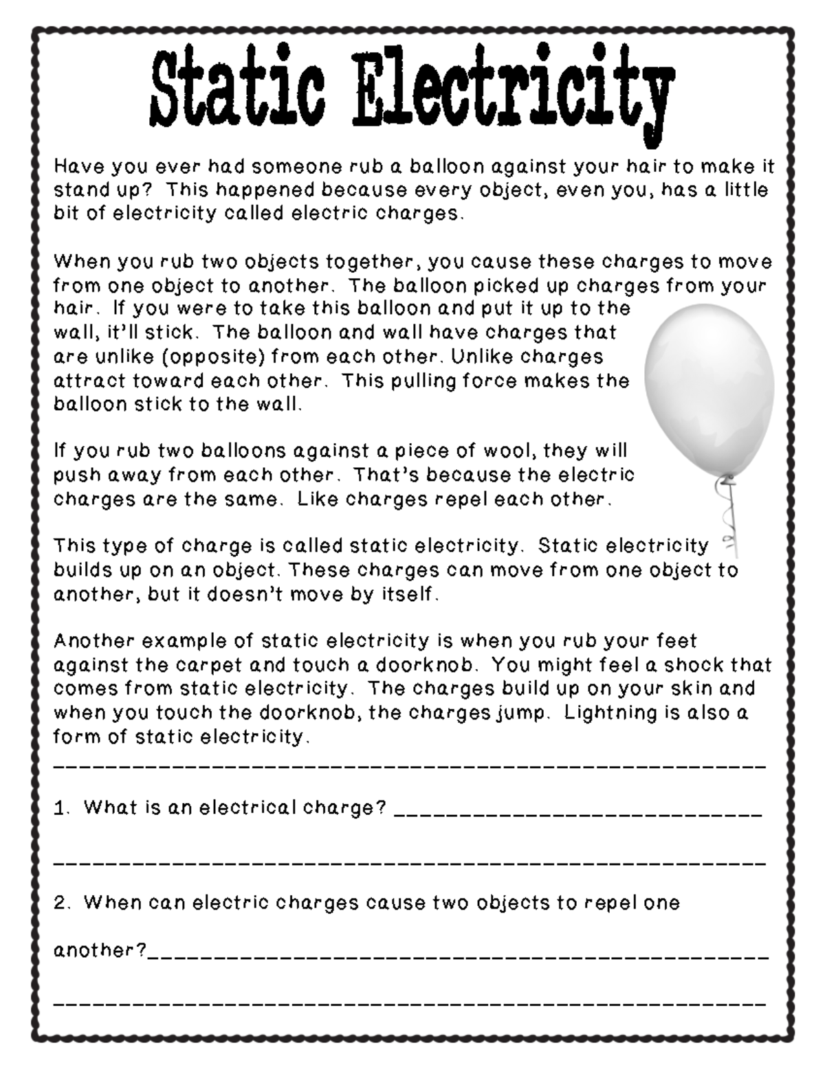 Electricityand Magnetism Science Unit Reading Passages Labsand ...