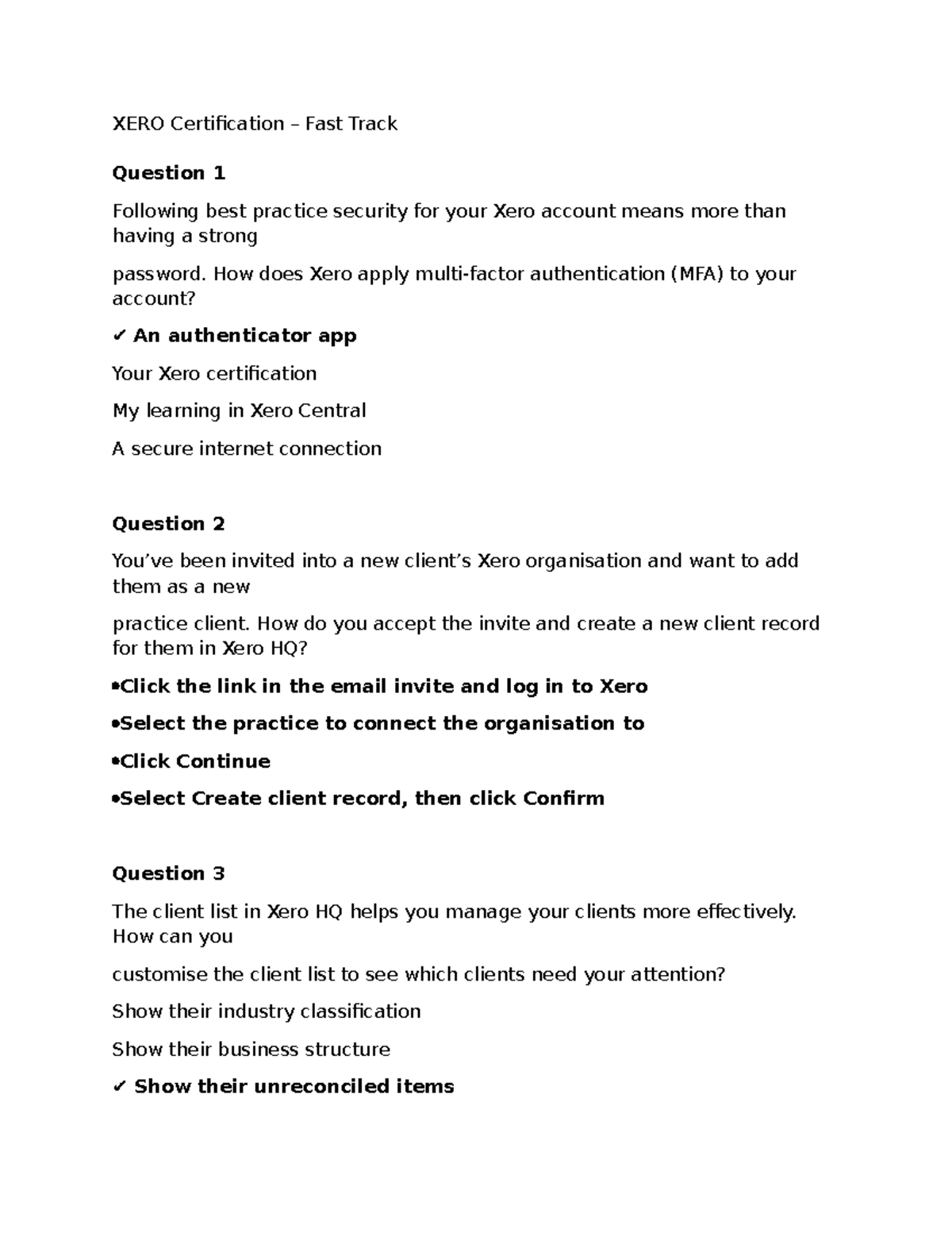 XERO Certification - Fast Track - XERO Certification – Fast Track ...