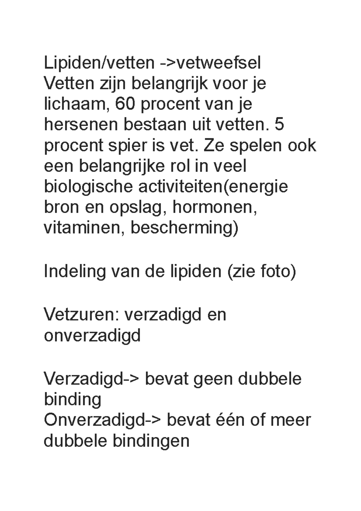 BCT Lipiden 230113 - Lipiden/vetten ->vetweefsel Vetten zijn belangrijk ...