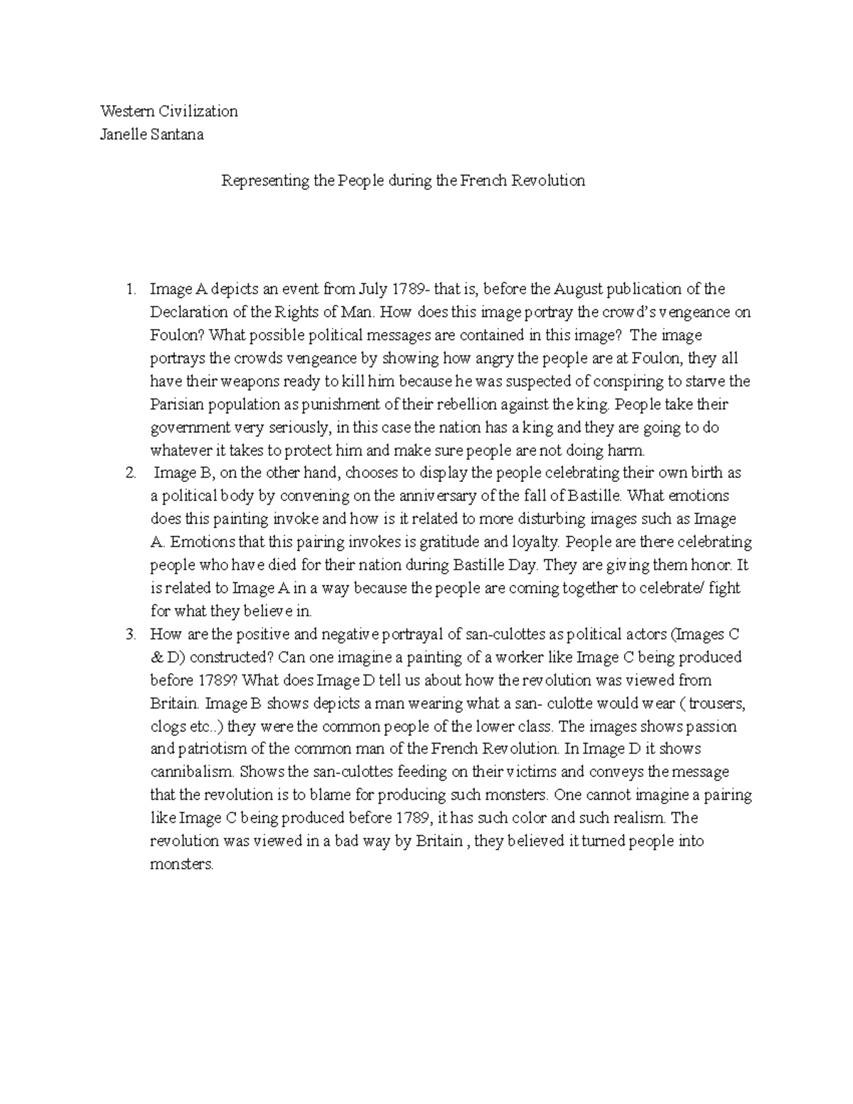 Western Civilization - West Civ - Western Civilization Janelle Santana ...