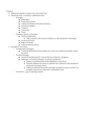 LAW3800 part 1 - LAW 3800 lecture notes - Chapter 4: types of law A ...