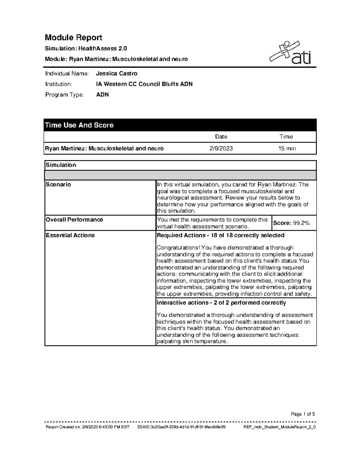 Report (18) - ATI stimulation module - Module Report Simulation ...