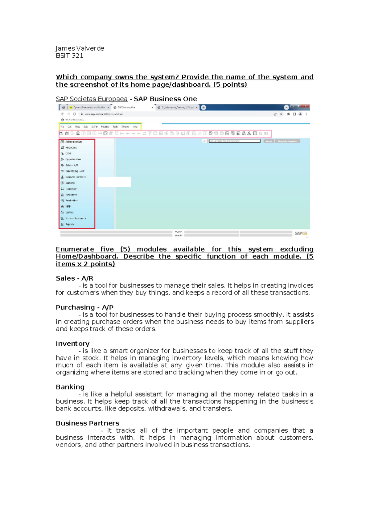 Catub - Document - James Valverde BSIT 321 Which company owns the ...