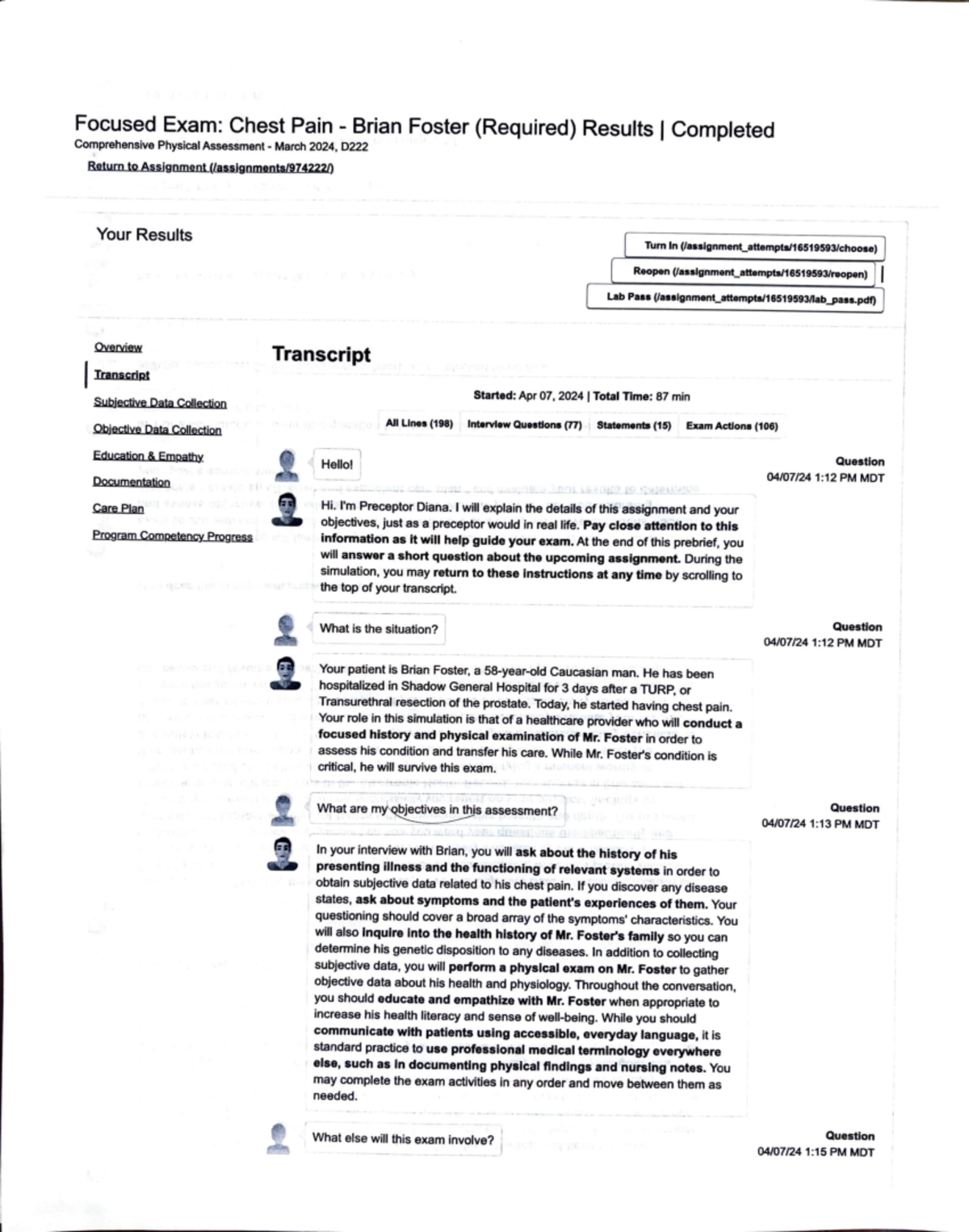 Focused Exam Chest Pain Brian Foster - Focused Exam: Chest Pain - Brian ...