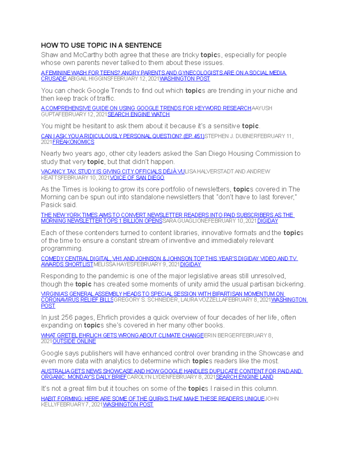 HOW TO USE - tep 2: Make an essay outline and draft topic sentences ...