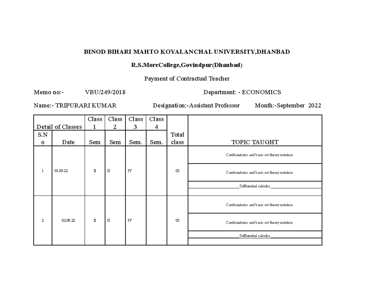 September bill 2022 - jhjh - BINOD BIHARI MAHTO KOYALANCHAL UNIVERSITY,DHANBAD - Studocu