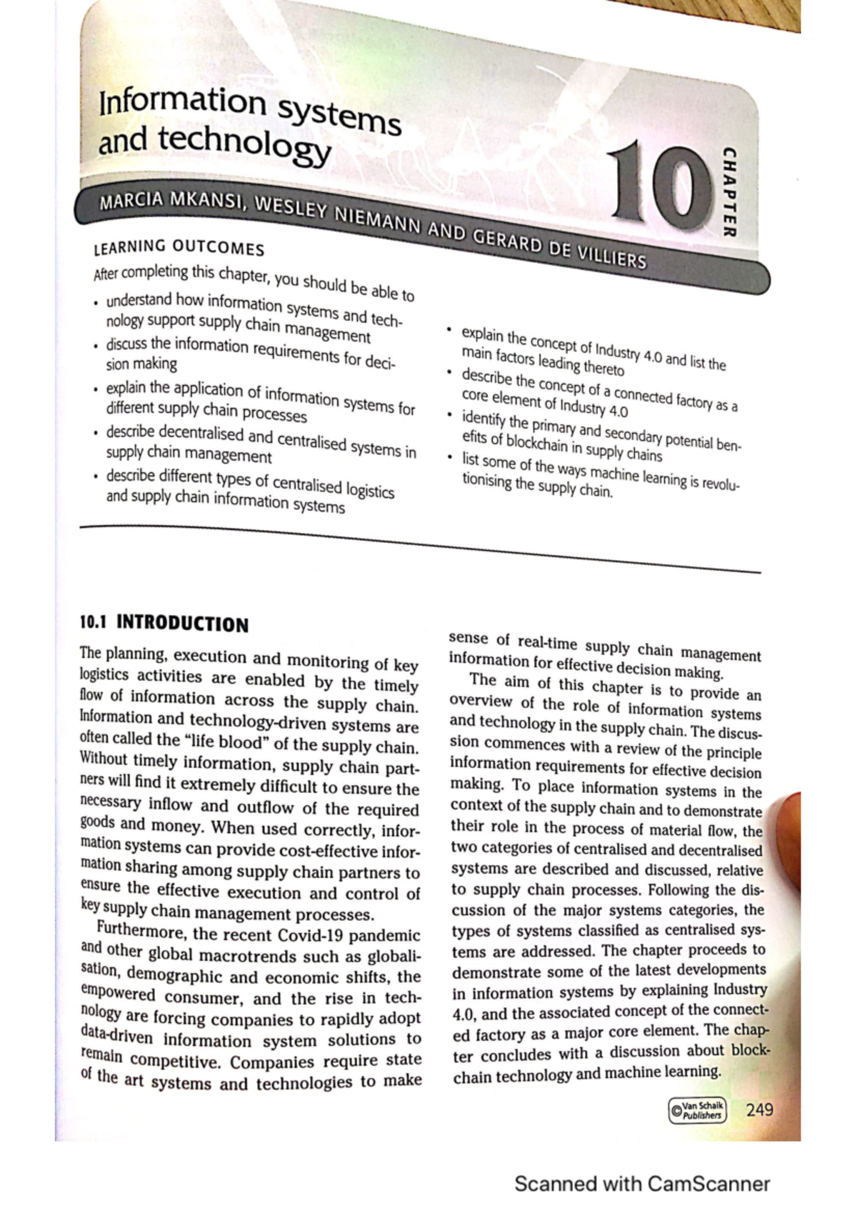 Logistics chapter 10 - Studocu