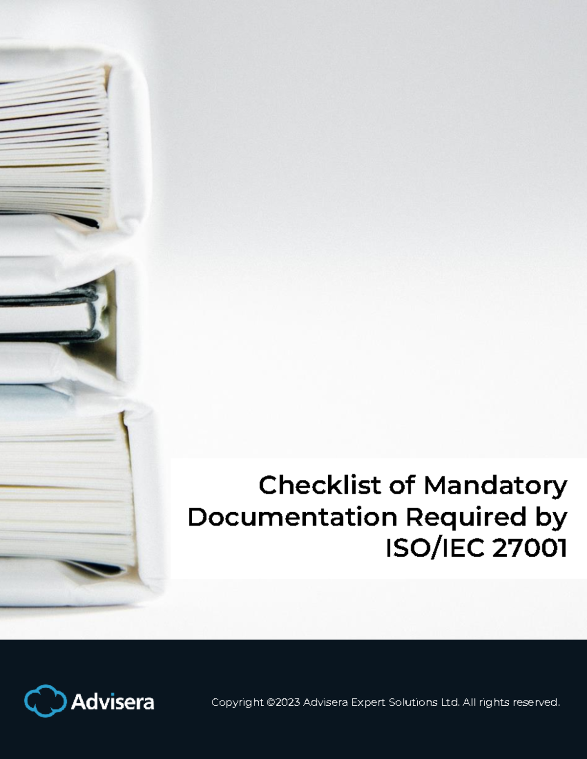 Checklist of ISO 27001 Mandatory Documentation EN - 1 Checklist of ...