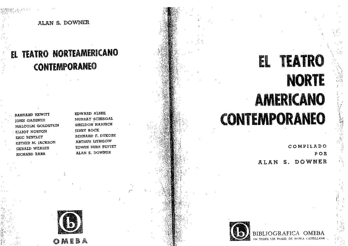 Alan Downer-El teatro Norteamericano Contemporáneo - Literatura de ...