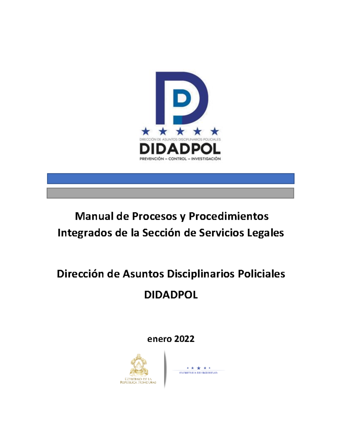 Manual de Procesos y Procedimientos Integrados de la Seccion de Servicios Legales Final - Manual ...