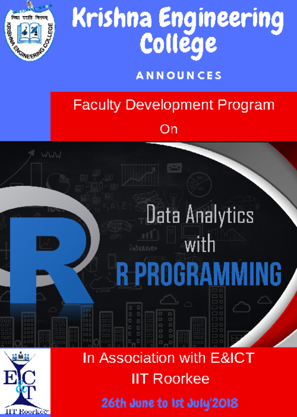 Data Analytics with R FDP - A N N O U N C E S Krishna Engineering ...