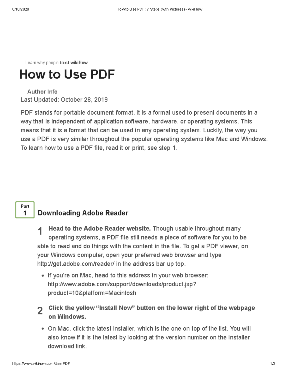 How to Use PDF 7 Steps (with Pictures) - wiki How - 8/18/2020 How to ...
