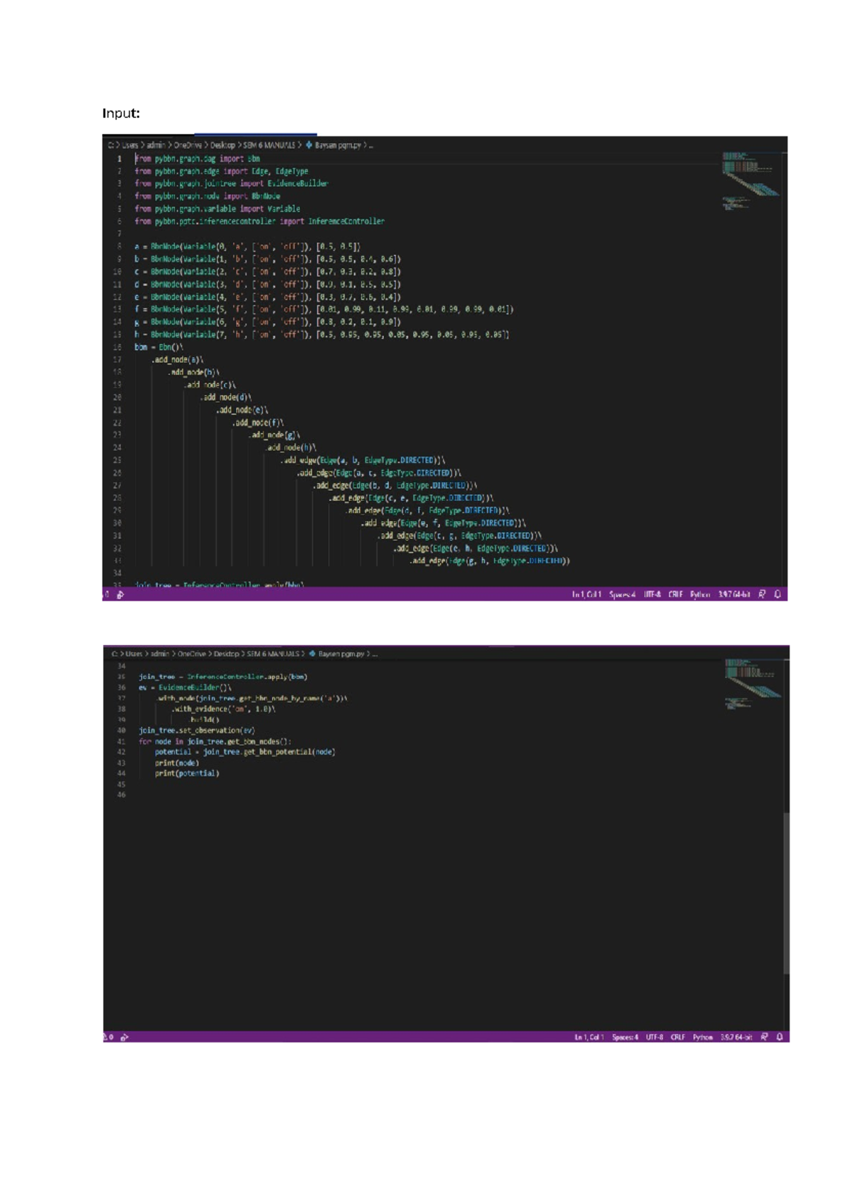 AI EX8 - Computer Engineering - Input: - Studocu