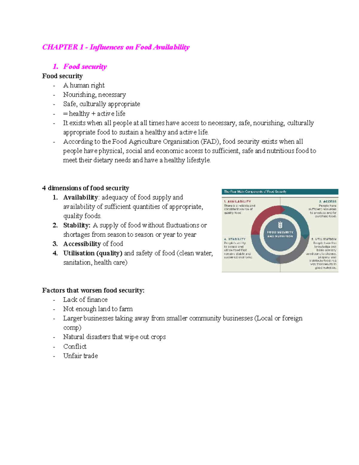 Preliminary food technology notes 6535d91abcce 0 - CHAPTER 1 ...