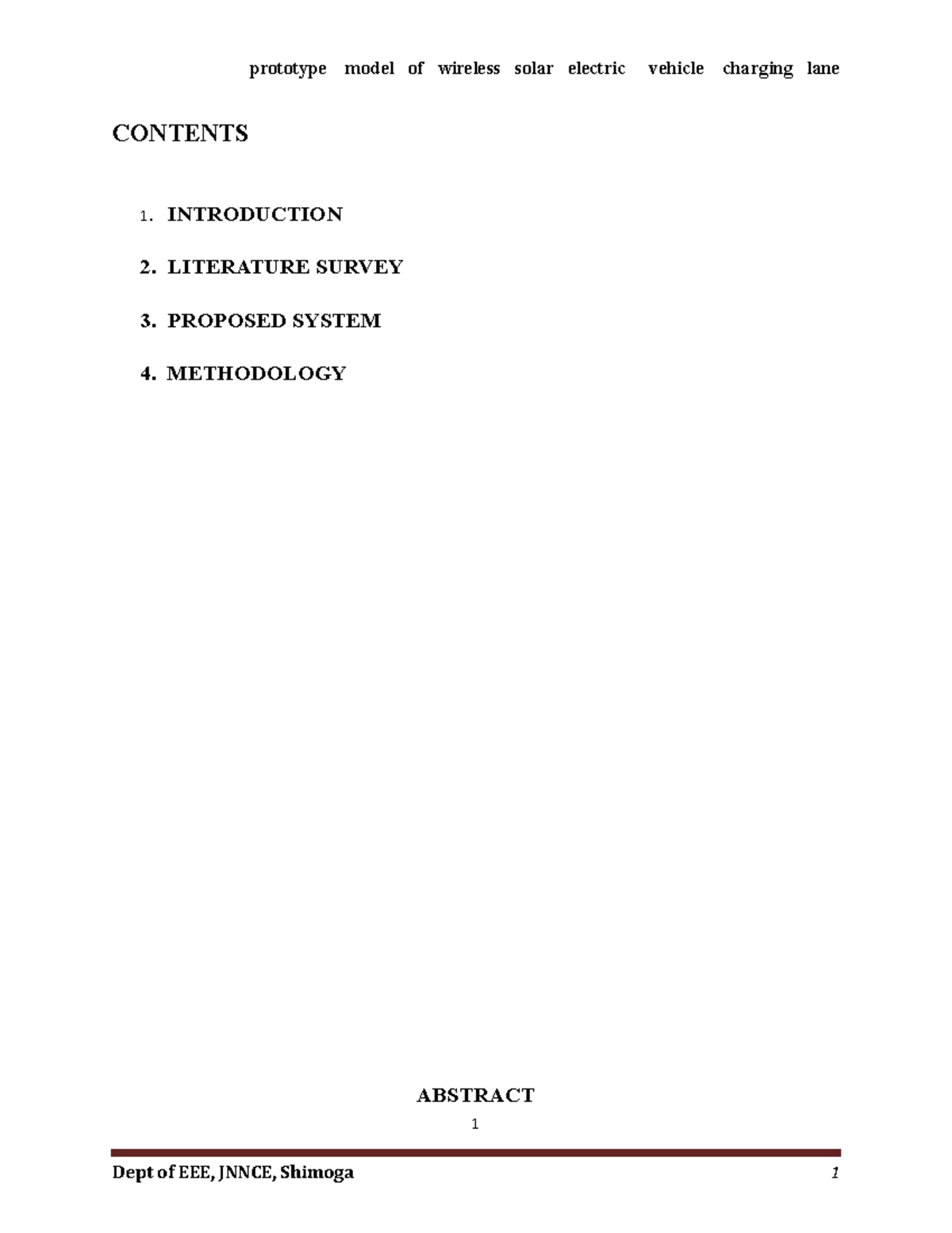 Report editing - CONTENTS 1. INTRODUCTION 2. LITERATURE SURVEY 3 ...