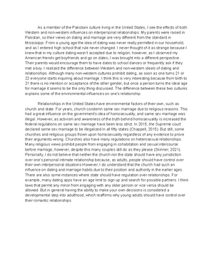 Written assignment module 2 - Prompt:1. Give an example of an evocative ...