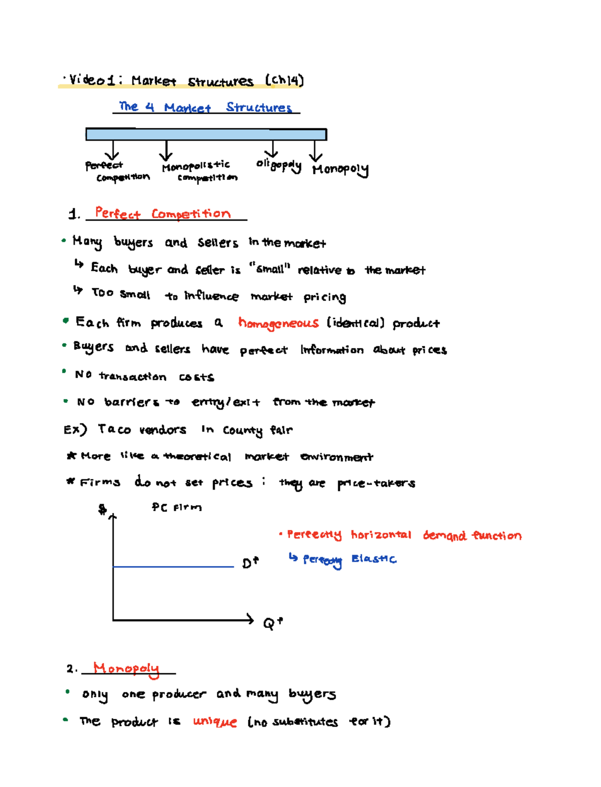 Econ 315 Farka Lec 10 - video 1 Market Structures Ch 4 The 4 Market ...
