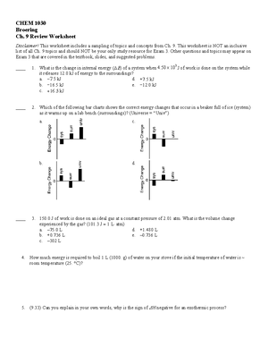 Chem test 3 - practice 3 - 202210 CHEM-1030-007 Exam 3 (11.17) Hailey R ...