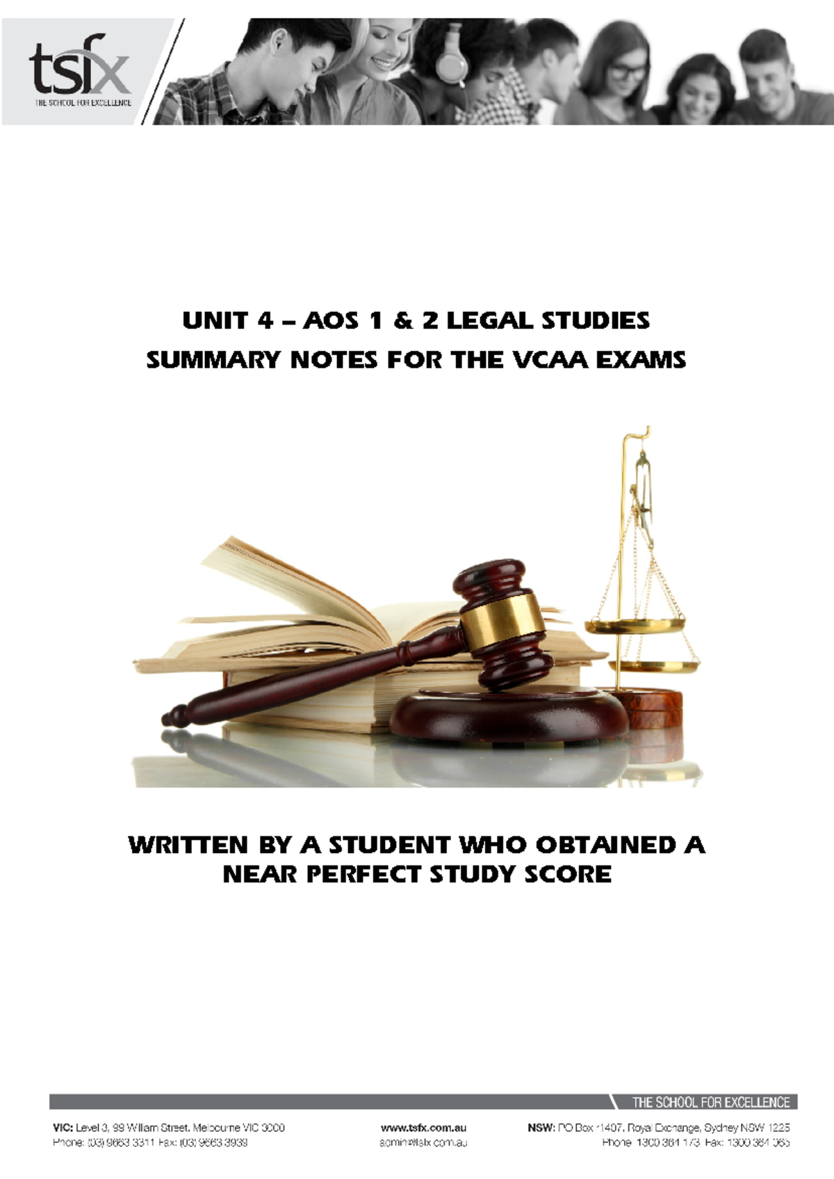 VCE-2021-Legal Studies-Notes-A+-Student-Unit-4-AOS-1&2 - UNIT 4 – AOS 1 ...